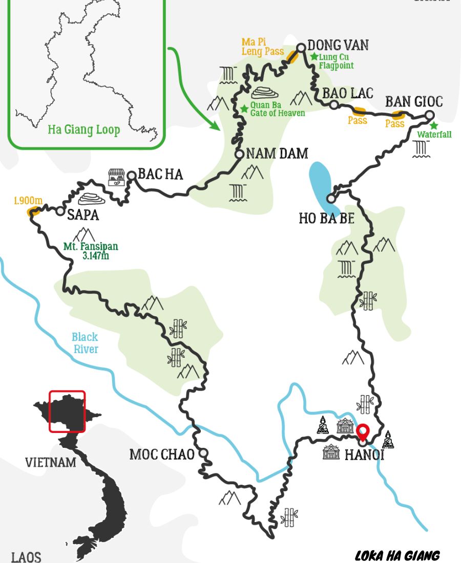 Ha Giang Loop Map Discover Ha Giangs Cultural Identity